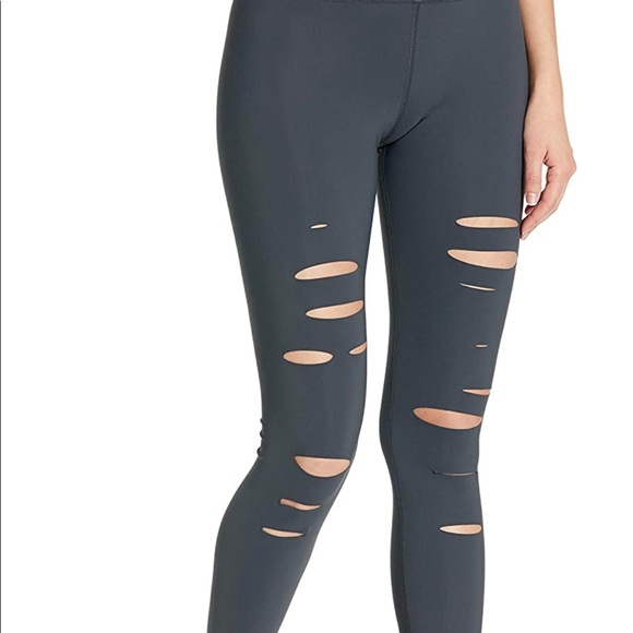 ALO Yoga | Pants & Jumpsuits | Alo Yoga Warrior Ripped Leggings | Poshmark